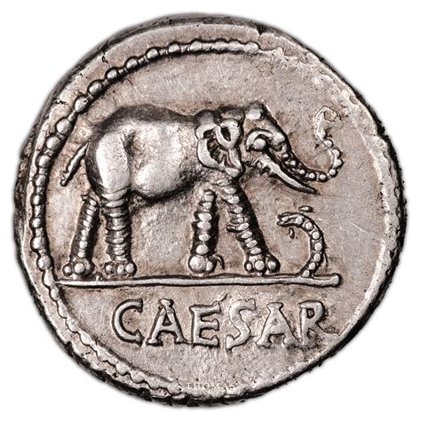 Monnaie Romaine Jules César Denier à Léléphant Rome Thomas
