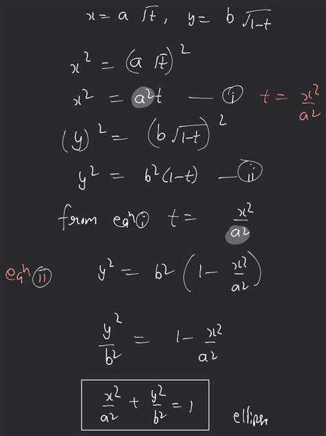 The Co Ordinates Of A Particle Moving In Xy Plane Vary With Time As X At
