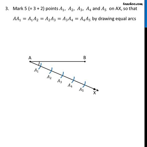 Construction Divide A Line Segment In A Given Ratio Class