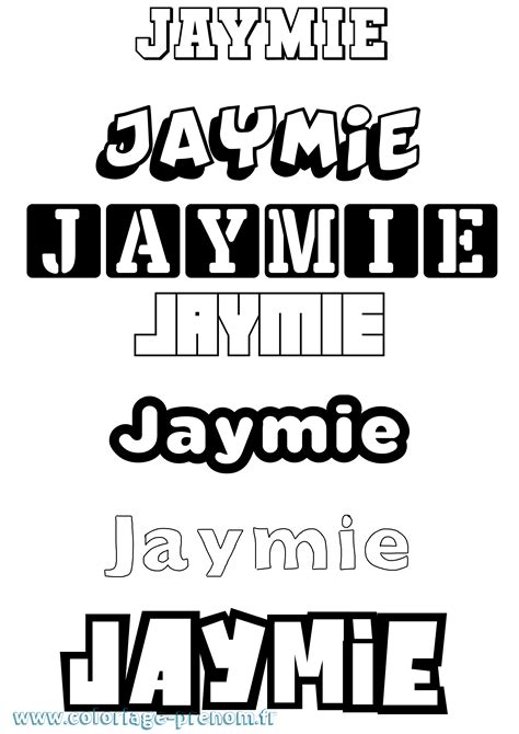 Coloriage Du Prénom Jaymie à Imprimer Ou Télécharger Facilement