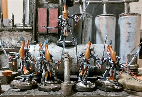 Eldar Wraithblades Completed Rwarhammer40k