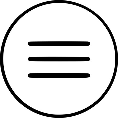 Hamburger Navigation Icon At Collection Of Hamburger Navigation Icon Free For