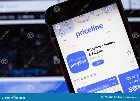 Los Angeles California Usa 24 March 2020 Priceline App Logo On