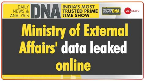 ministry of external affairs data leaked online