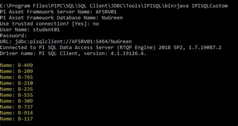Solution Ipisql For Pi Sql Client Jdbc
