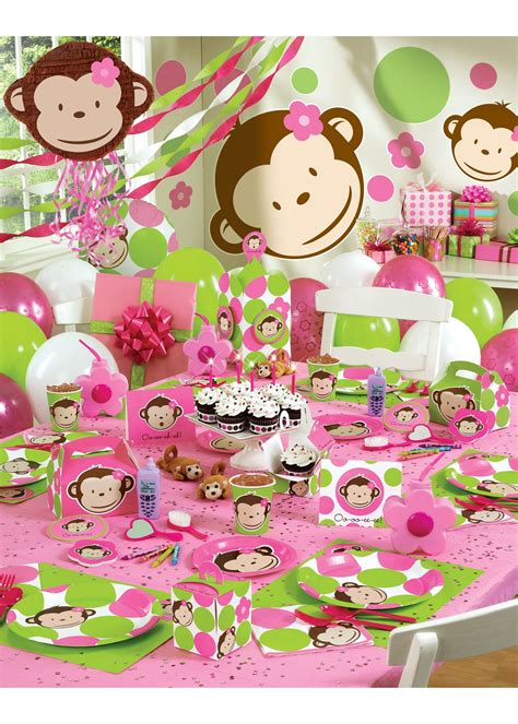 Monkey Theme First Birthday Supplies