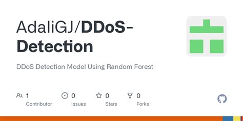 github adaligj ddos detection ddos detection model using random forest