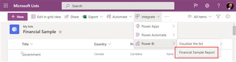 Create A Report Quickly From A SharePoint List Or Library In The Power BI Service Power BI