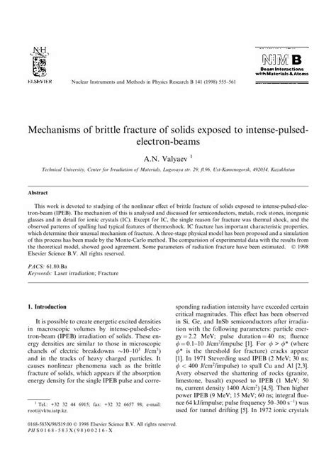 Brittle Fracture Beam At Robert Womack Blog