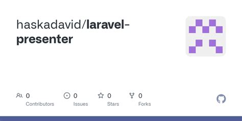 Github Haskadavidlaravel Presenter
