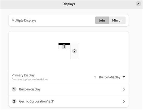 Linux Display Settings Gechic