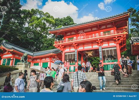 Santuario Kyoto Giappone Di Yasaka Immagine Stock Editoriale