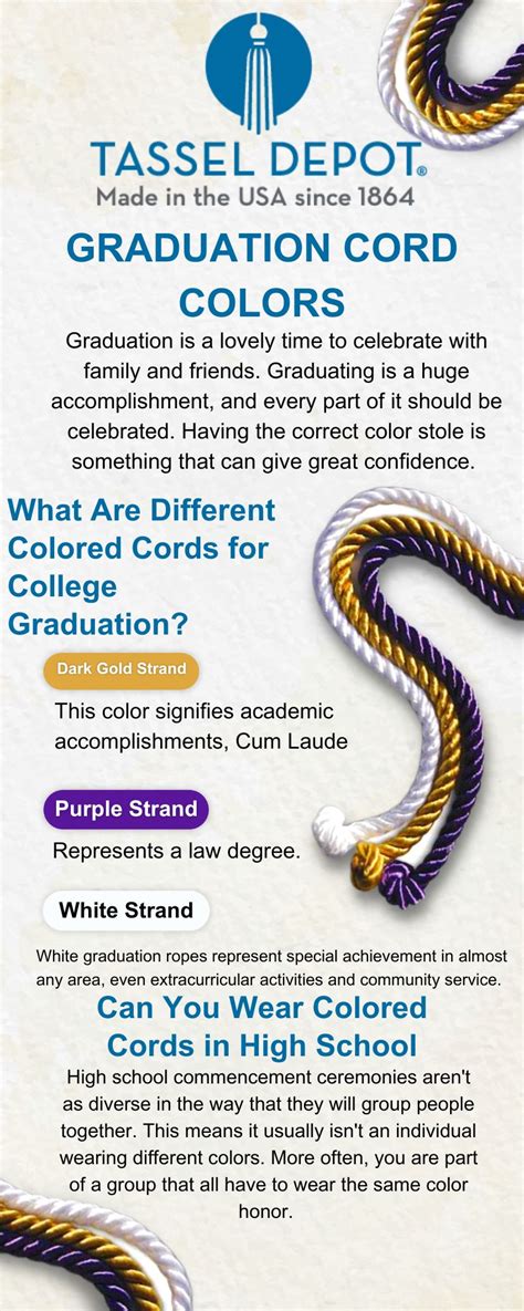 Graduation Cord Colors And Meaning Behind Them Tassel Depot