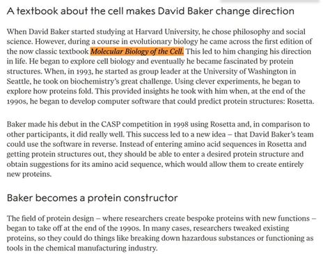 Samee Ullah On Linkedin The Gandalf Of Protein Design Inspired By Molecular Biology Of The