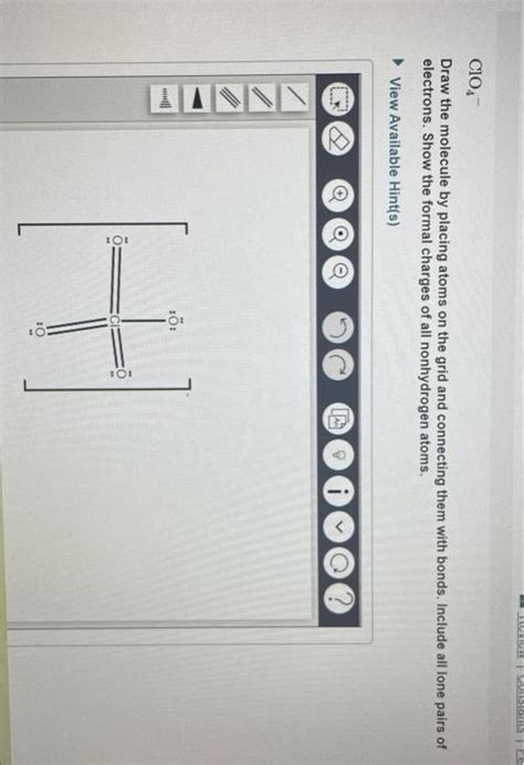 Solved Clo3 Draw The Molecule By Placing Atoms On The Grid