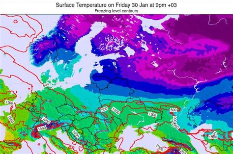Lithuania Surface Temperature On Saturday 20 Dec At 3am 03
