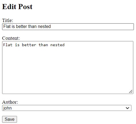 Django Edit Form