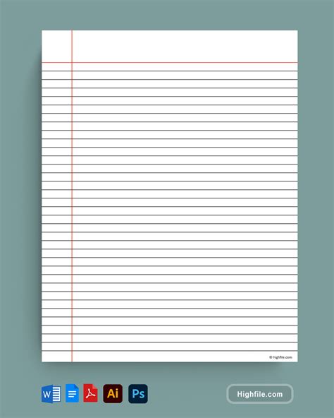 College Ruled Paper Printable Free Printable Paper