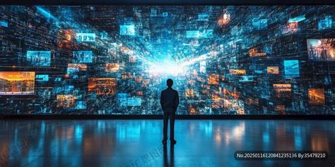 Ai创作图浸式体验的数据世界 虚拟会场 沉浸式体验 虚拟发布会 沉浸式技术 数字展 人物灯光墙 虚拟展览 实施文化数字化战略 Vr科技元宇宙大数据 推进文化数字化战略 元宇宙舞台 虚拟数字世界