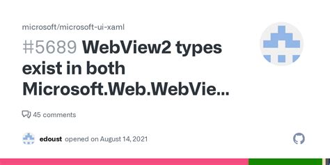 webview2 types exist in both microsoft web webview2 core and microsoft winui · issue 5689