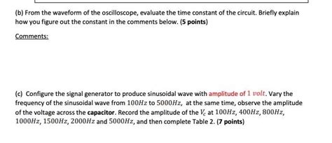 Solved 4 Lowpass Filter Construct The Circuit In Fig 6