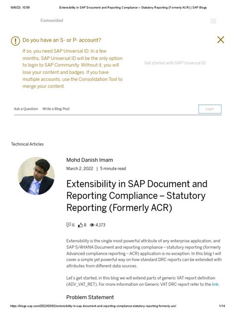 Extensibility In Sap Document And Reporting Compliance Statutory Reporting Formerly Acr