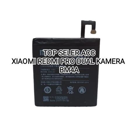 Batre Baterai Battery Xiaomi Redmi Pro Dual Kamera Bm A Original Lazada Indonesia