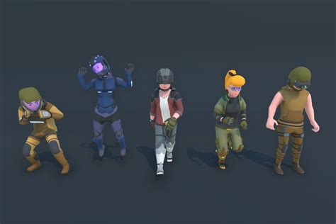Customizable 3d Sci Fi Characters