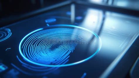 Fingerprint On Login Screen Stock Illustration Illustration Of Recognize Fingerprint