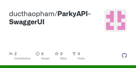 github ducthaopham parkyapi swaggerui