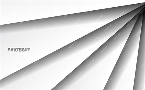 Premium Vector Abstract Geometric Overlap Layer Papercut White Color Background