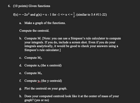 q6 ﻿given functionsf x 2x2 ﻿and g x x 1 ﻿for