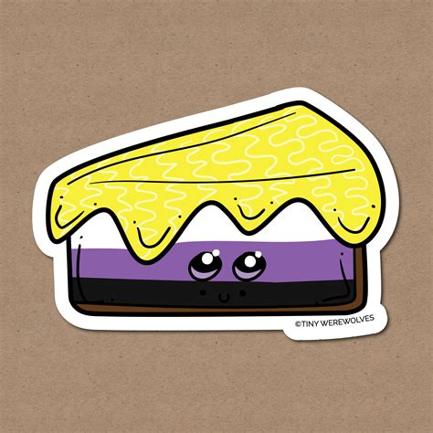 Non Binary Pie Sticker Tiny Werewolves