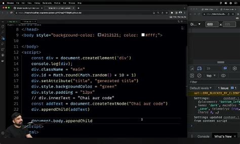How To Create New Elements In Dom With Chai Aur Code Vaibhav Shukla