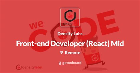 front end developer react mid at density labs remote work from
