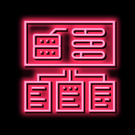 Testing System Neon Glow Icon Illustration Vector Art At Vecteezy