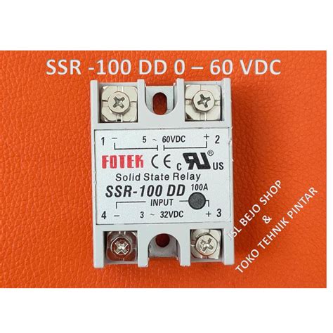 Jual Ssr 100dd Solid State Module Relay Dc Dc 100a Current 3 32v Dc To 5 60v Dc Load Shopee