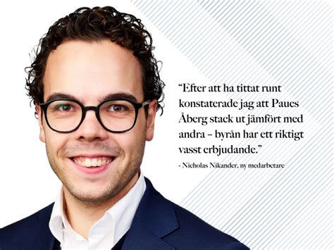 Hej Nicholas Nikander Som är Ny Consultant På Paues Åberg Vem är Du