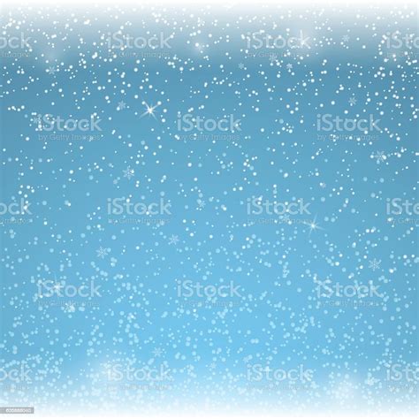 떨어지는 눈송이와 크리스마스 블루 배경 벡터 그림입니다 겨울에 대한 스톡 벡터 아트 및 기타 이미지 겨울 계절 내리는 눈 Istock