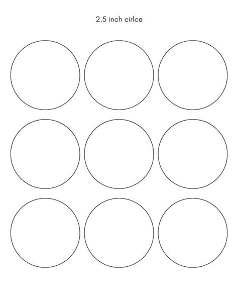 Circle Template Free Printables Small Medium And Large Sizes Originalmom