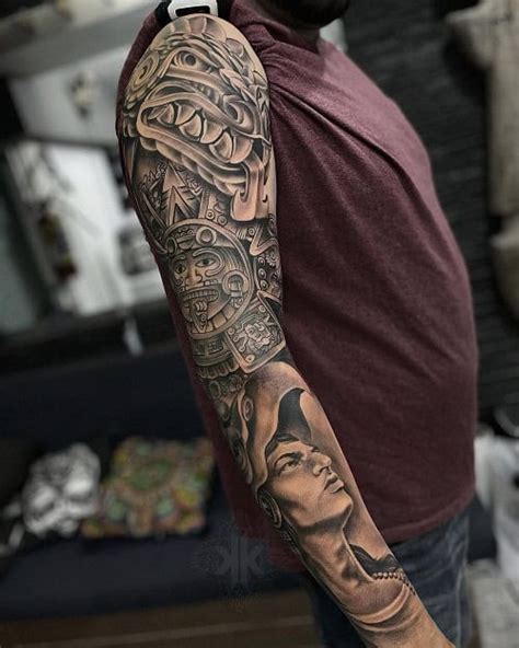 Aztec Sleeve Tattoo Design Meaning Style And Placement Guide