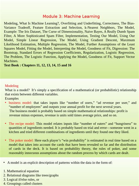 Module3dsppt Pdf Support Vector Machine Linear Regression