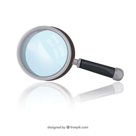 Free Magnifying Glass In Flat Style Nohatcc