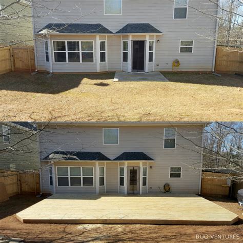 Diy Floating Ground Level Deck Artofit