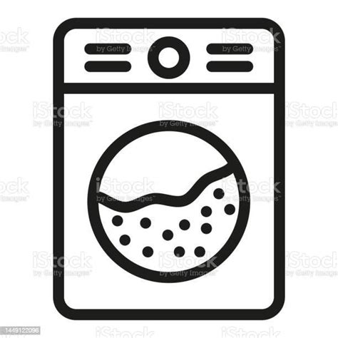 세탁기 라인 아이콘입니다 세탁 개념 개요 벡터 일러스트 레이 션 가정 생활에 대한 스톡 벡터 아트 및 기타 이미지 가정 생활 건조한 건축물 Istock