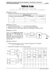 Midterm Exam DEPARTMENT OF ELECTRICAL AND COMPUTER ENGINEERING THE UNIVERSITY OF NEW MEXICO