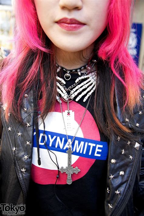 Pink Hair Sexy Dynamite London Top Plush Purse And Platform Creepers In
