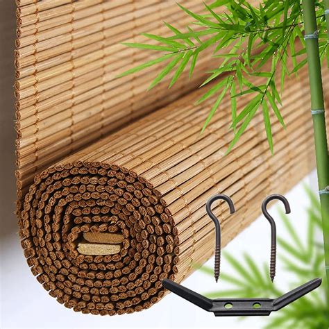 Cortinas De Bambú Para Balcón Pantalla De Cerca De Caña De Bambú