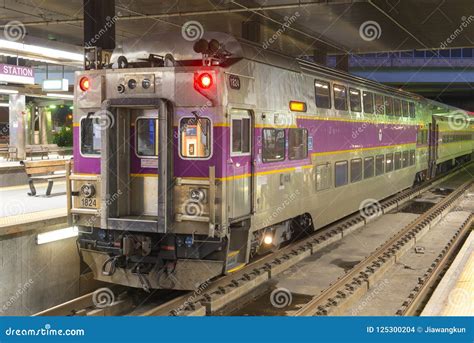 Mbta Train In Boston Massachusetts Usa Editorial Stock Image Image