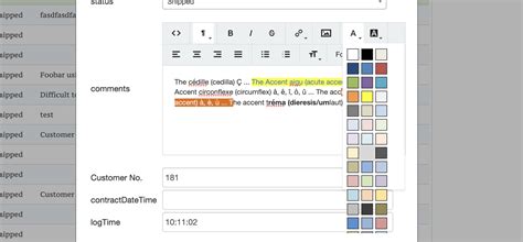 Wysiwyg Editor With Font Colorpicker Phpgrid Php Datagrid